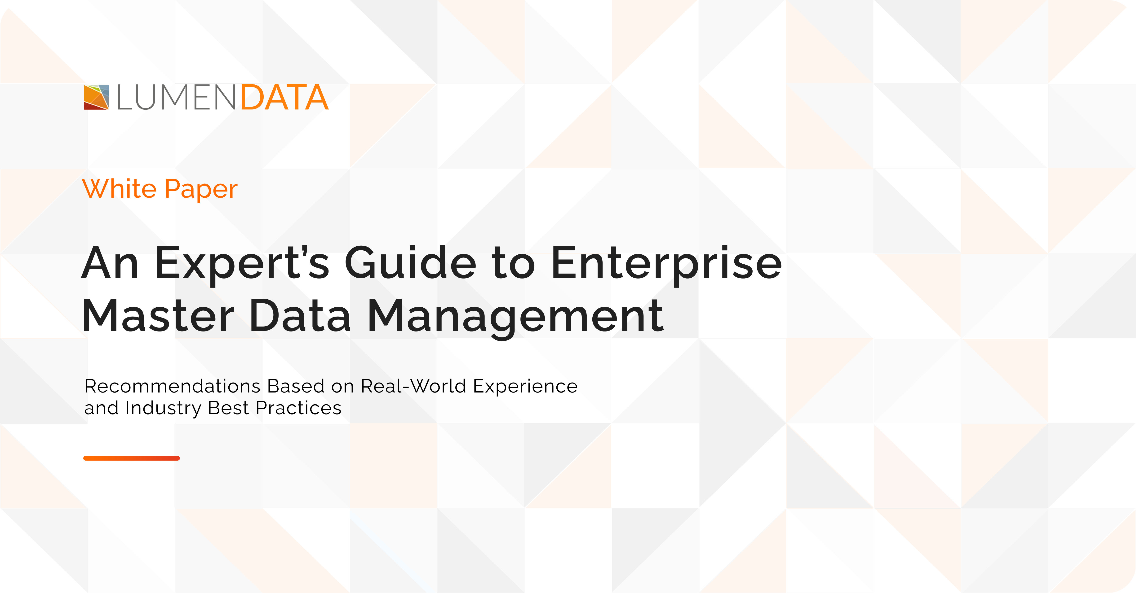 An Expert’s Guide to Enterprise Data Management