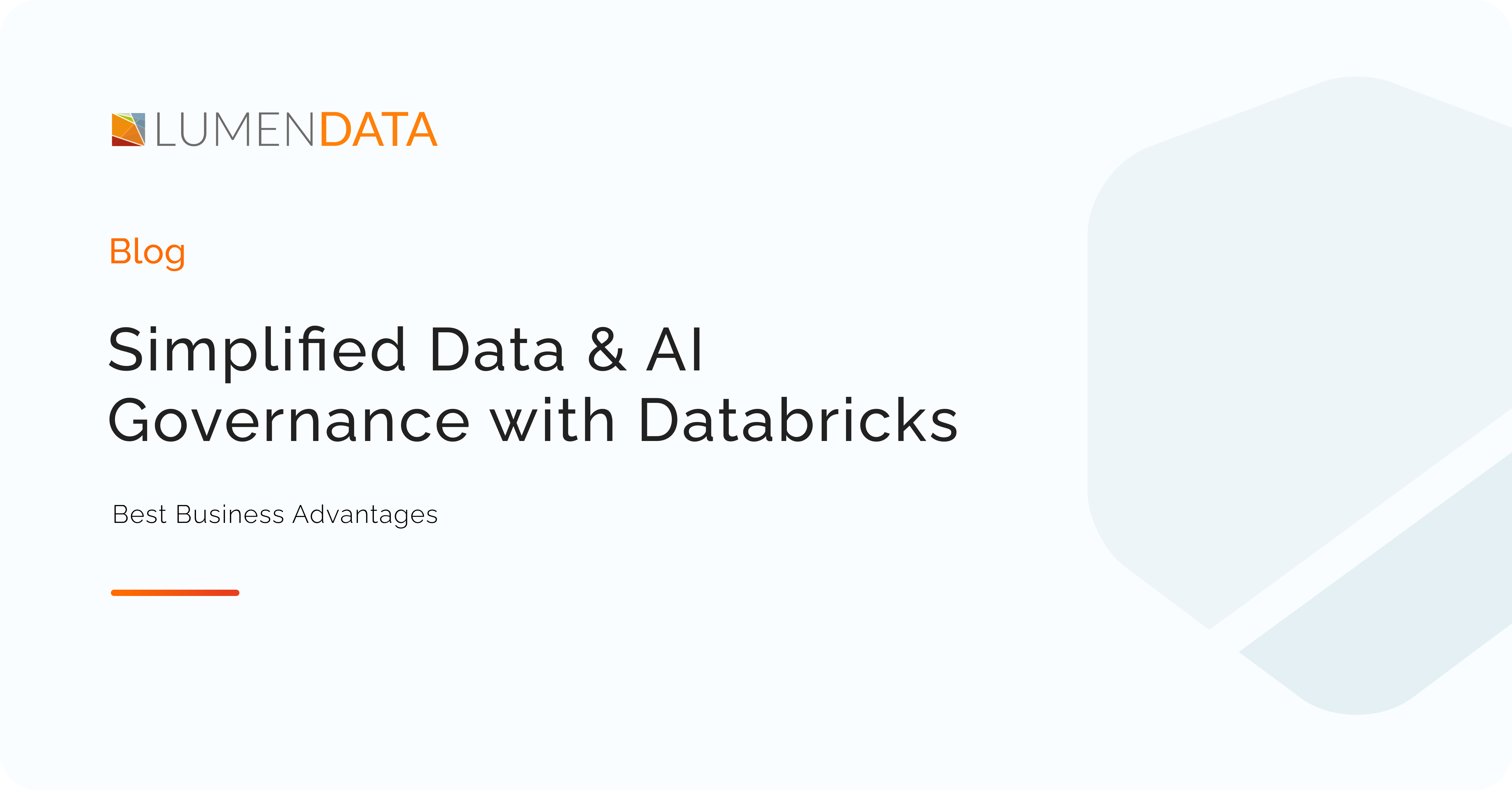 Simplified data & AI governance with Databricks