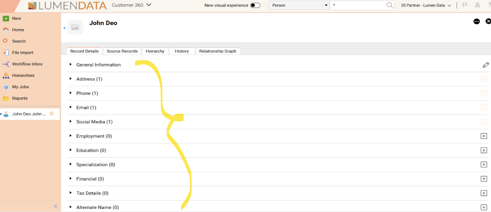 Root Entity Person & Field Groups in Informatica SaaS MDM - LumenData
